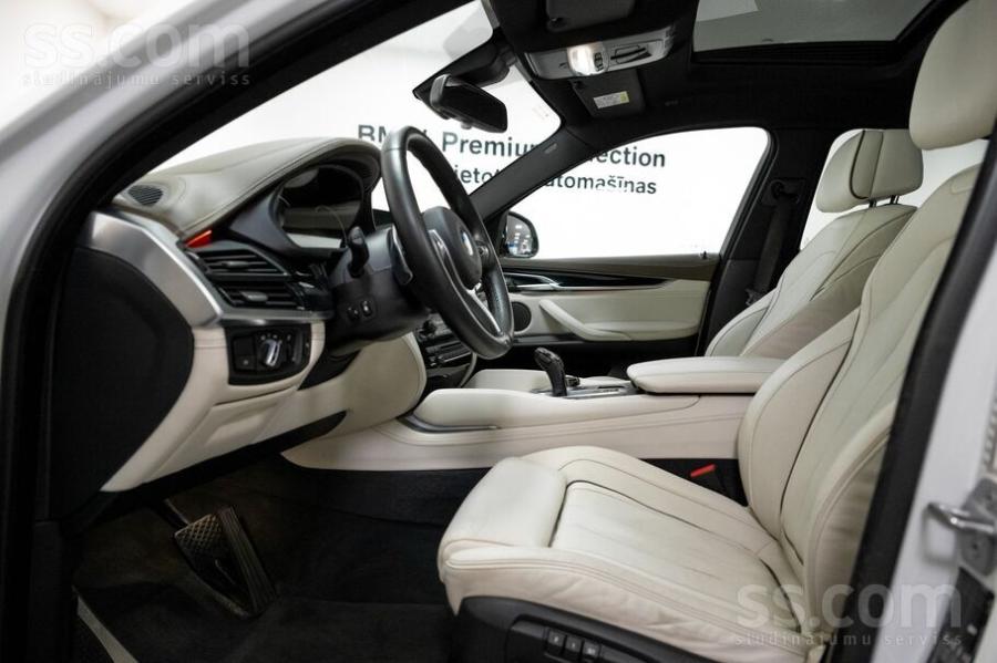White BMW X6 2016 in Riga, with an engine capacity of 3.00 L and mileage of 73 thousand km for 29500 €, photo 36 on AUTOMOTO.COM.LV