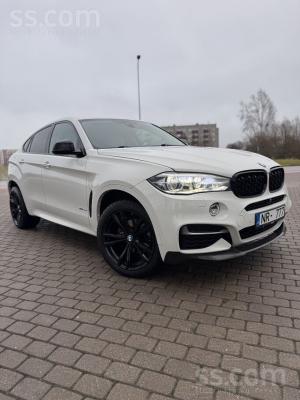 White BMW X6 2016 in Riga, with an engine capacity of 3.00 L and mileage of 218 thousand km for 23900 €, photo 3 on AUTOMOTO.COM.LV