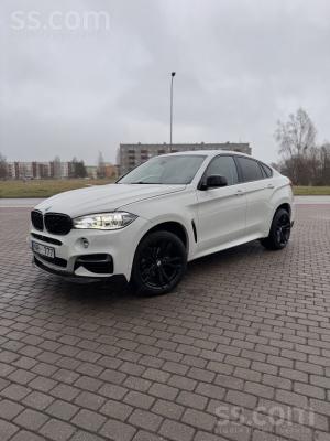 White BMW X6 2016 in Riga, with an engine capacity of 3.00 L and mileage of 218 thousand km for 23900 €, photo 5 on AUTOMOTO.COM.LV