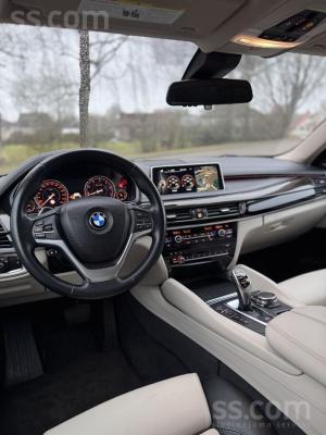 White BMW X6 2016 in Riga, with an engine capacity of 3.00 L and mileage of 218 thousand km for 23900 €, photo 9 on AUTOMOTO.COM.LV