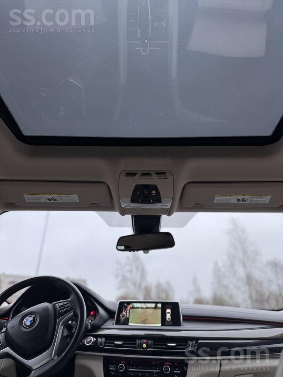 White BMW X6 2016 in Riga, with an engine capacity of 3.00 L and mileage of 218 thousand km for 23900 €, photo 16 on AUTOMOTO.COM.LV