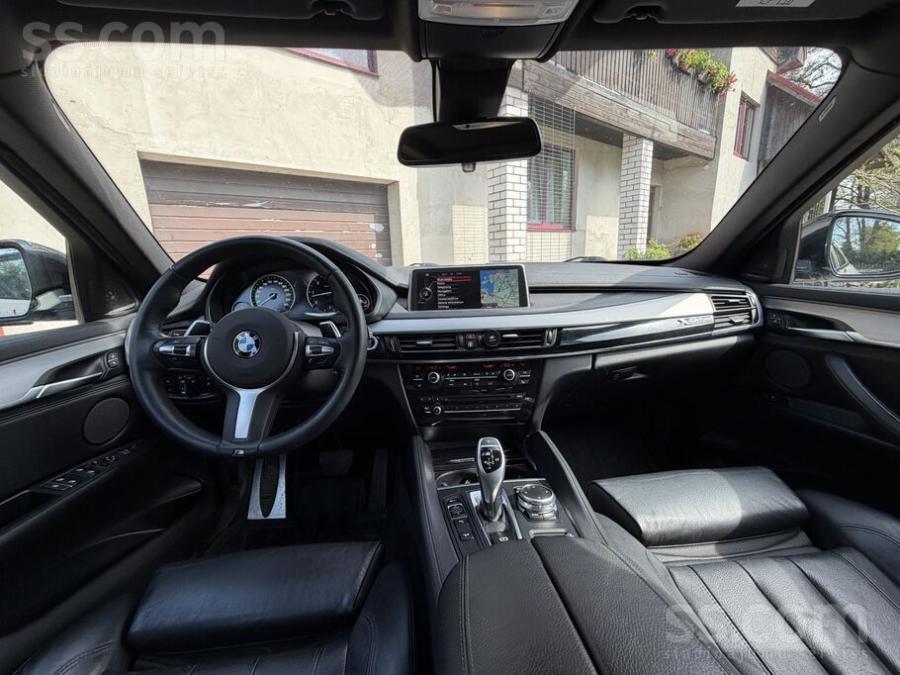 White BMW X6 2016 in Valmiera, with an engine capacity of 3.00 L and mileage of 228 thousand km for 28000 €, photo 8 on AUTOMOTO.COM.LV