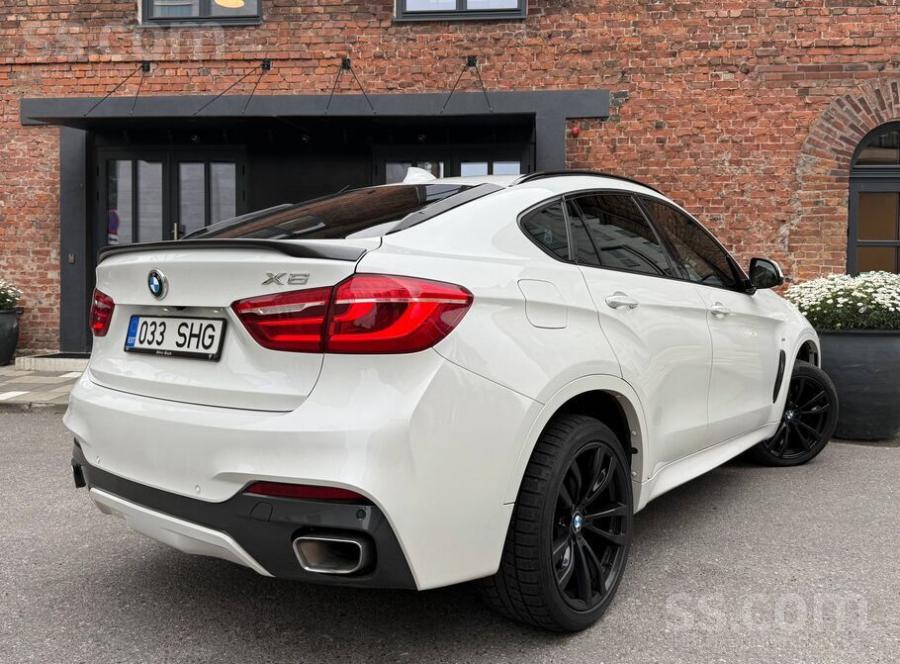 Белый БМВ Х6 2016 в Таллин, объемом двигателя 3.00 л и пробегом 241 тыс. км за 24999 €, фото 13 на AUTOMOTO.COM.LV