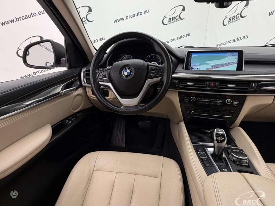 White BMW X6 2016 in Vilnius, with an engine capacity of 2.98 L and mileage of 143 thousand km for 19900 €, photo 16 on AUTOMOTO.COM.LV