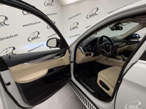 White BMW X6 2016 in Vilnius, with an engine capacity of 2.98 L and mileage of 143 thousand km for 19900 €, photo 21 on AUTOMOTO.COM.LV