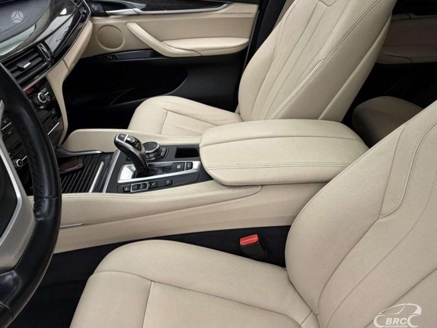 White BMW X6 2016 in Vilnius, with an engine capacity of 2.98 L and mileage of 143 thousand km for 19900 €, photo 26 on AUTOMOTO.COM.LV
