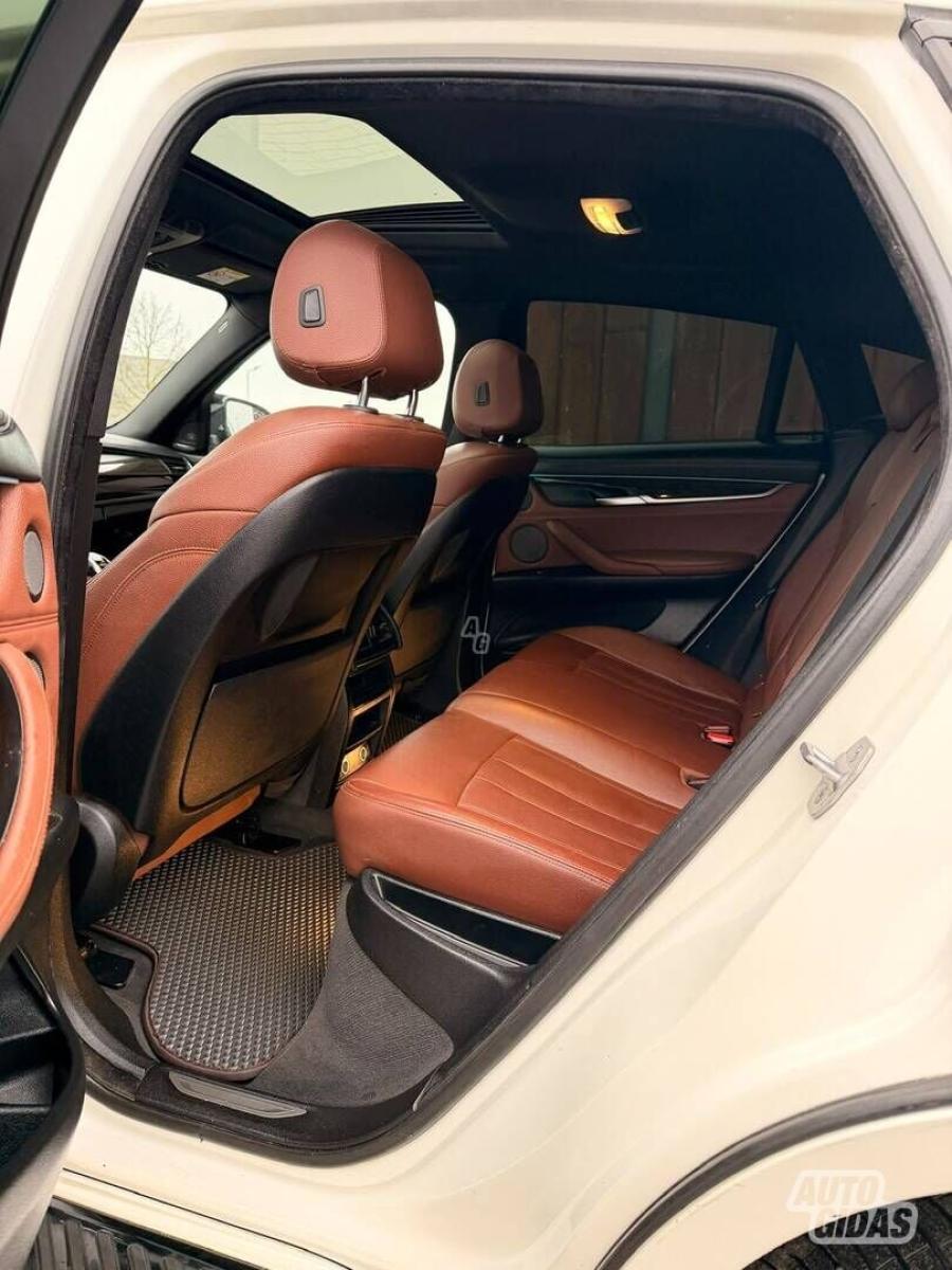 White BMW X6 2016 in Kaunas, with an engine capacity of 3.00 L and mileage of 169 thousand km for 23500 €, photo 13 on AUTOMOTO.COM.LV