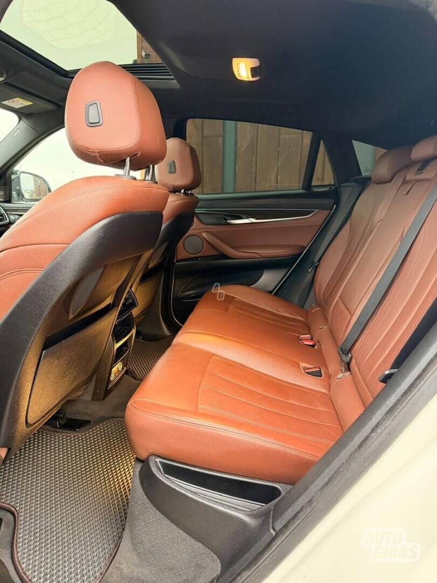 White BMW X6 2016 in Kaunas, with an engine capacity of 3.00 L and mileage of 169 thousand km for 23500 €, photo 21 on AUTOMOTO.COM.LV