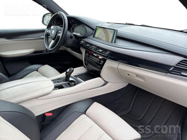 BMW X6 2016 Rīga vietnē Balts BMW X6 2016 Rīga, ar dzinēja tilpumu 3.00 L un nobraukumu 158 tūkst. km par 27990 €, foto 7 vietnē AUTOMOTO.COM.LV
