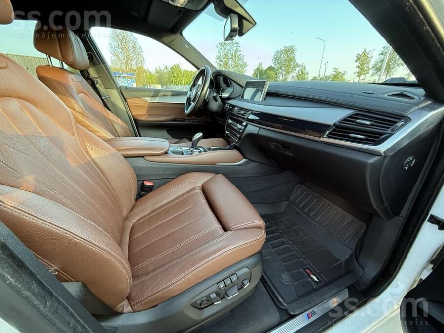 Balts BMW X6 2017 Liepāja, ar dzinēja tilpumu 3.00 L un nobraukumu 136 tūkst. km par 31000 €, foto 6 vietnē AUTOMOTO.COM.LV
