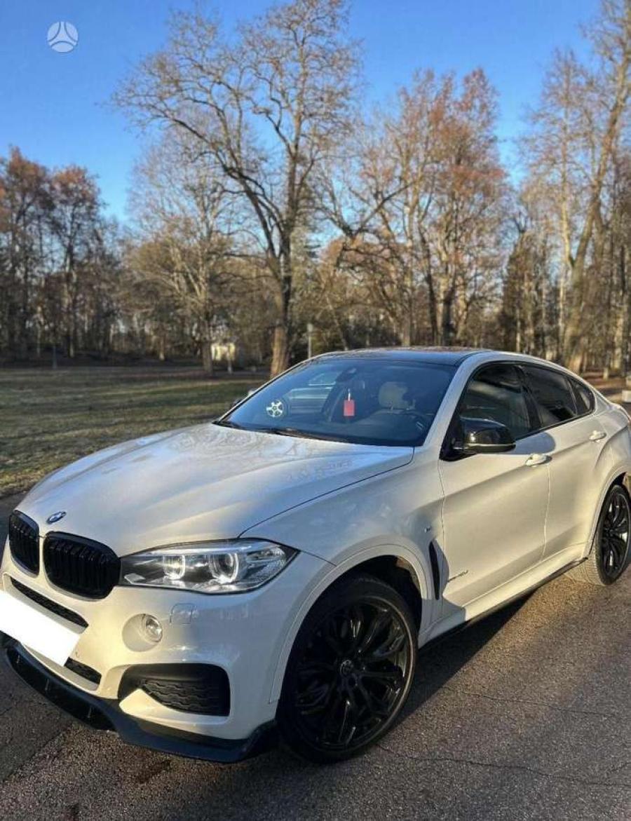 White BMW X6 2017 in Vilnius, with an engine capacity of 2.99 L and mileage of 249 thousand km for 24000 €, photo 1 on AUTOMOTO.COM.LV