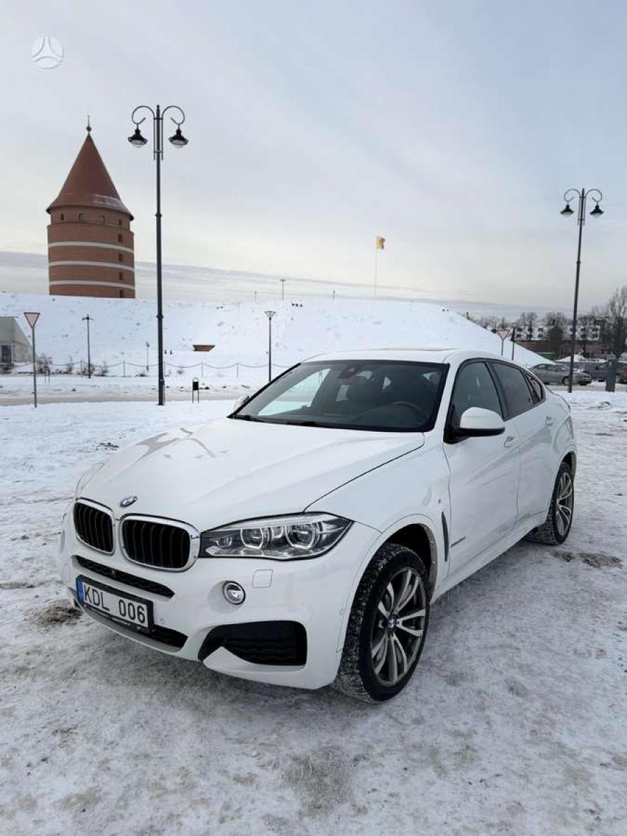 Balts BMW X6 2017 Klaipėda, ar dzinēja tilpumu 2.99 L un nobraukumu 195 tūkst. km par 24500 €, foto 1 vietnē AUTOMOTO.COM.LV