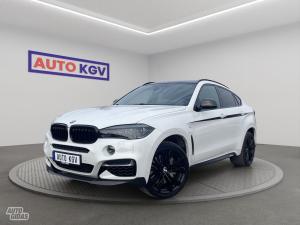 White BMW X6 2017 in Vilnius, with an engine capacity of 3.00 L and mileage of 201 thousand km for 27999 €, photo  on AUTOMOTO.COM.LV