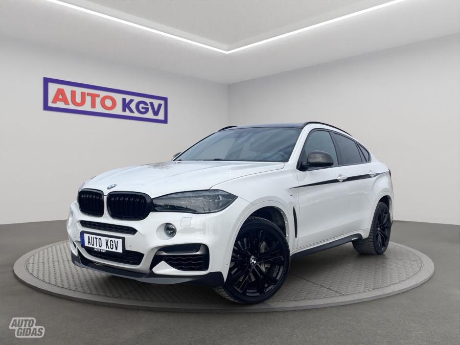 White BMW X6 2017 in Vilnius, with an engine capacity of 3.00 L and mileage of 201 thousand km for 27999 €, photo 1 on AUTOMOTO.COM.LV