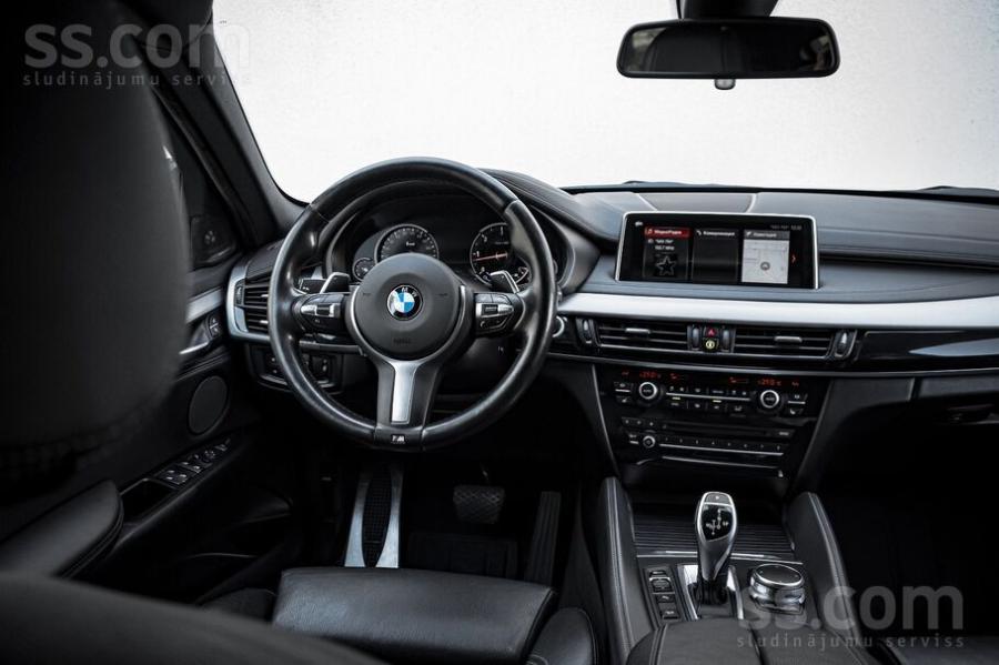 White BMW X6 2017 in Riga, with an engine capacity of 3.00 L and mileage of 150 thousand km for 25990 €, photo 20 on AUTOMOTO.COM.LV