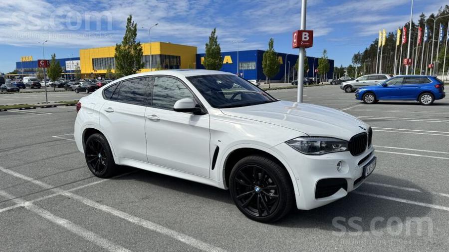 Balts BMW X6 2017 Rīga, ar dzinēja tilpumu 3.00 L un nobraukumu 99 tūkst. km par 33500 €, foto 1 vietnē AUTOMOTO.COM.LV