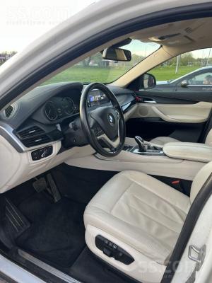 White BMW X6 2017 in Riga, with an engine capacity of 3.00 L and mileage of 170 thousand km for 25900 €, photo 6 on AUTOMOTO.COM.LV