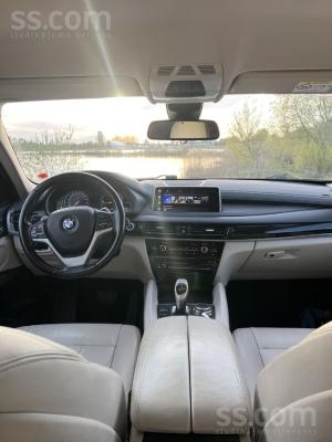 White BMW X6 2017 in Riga, with an engine capacity of 3.00 L and mileage of 170 thousand km for 25900 €, photo 8 on AUTOMOTO.COM.LV