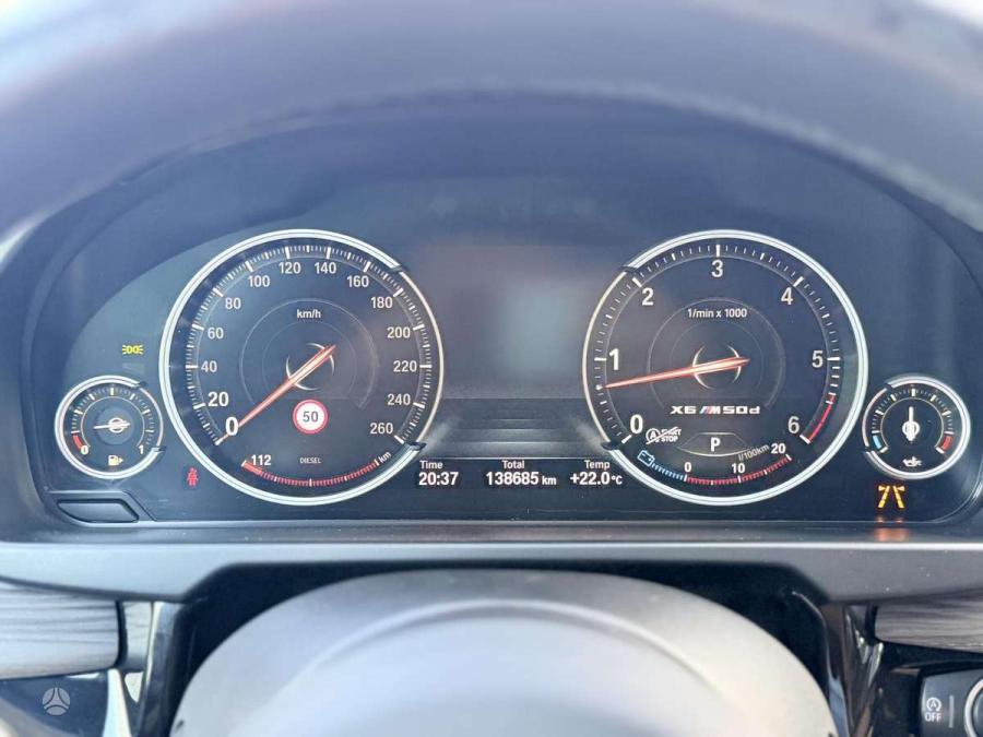 Balts BMW X6 2017 Viļņa, ar dzinēja tilpumu 2.99 L un nobraukumu 139 tūkst. km par 33999 €, foto 24 vietnē AUTOMOTO.COM.LV
