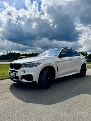 White BMW X6 2017 in Riga, with an engine capacity of 3.00 L and mileage of 200 thousand km for 35500 €, photo  on AUTOMOTO.COM.LV