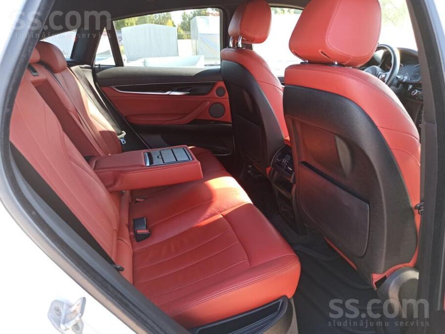 White BMW X6 2017 in Daugavpils, with an engine capacity of 3.00 L and mileage of 0 thousand km for 26950 €, photo 19 on AUTOMOTO.COM.LV