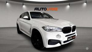 White BMW X6 2017 in Vilnius, with an engine capacity of 2.99 L and mileage of 181 thousand km for 26222 €, photo 4 on AUTOMOTO.COM.LV