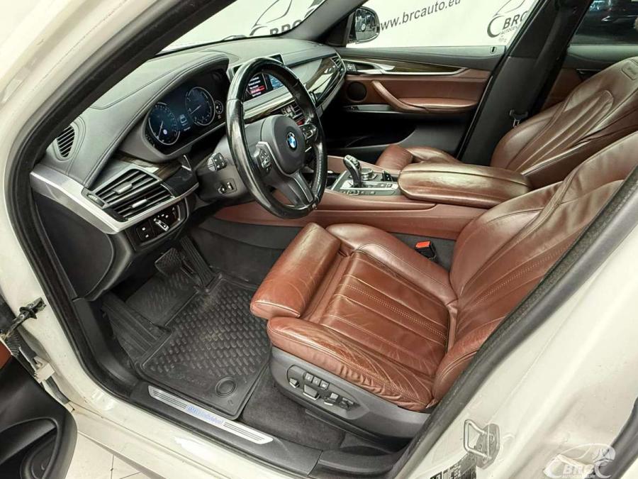 Белый БМВ Х6 2017 в Вильнюс, объемом двигателя 2.99 л и пробегом 201 тыс. км за 23900 €, фото 7 на AUTOMOTO.COM.LV