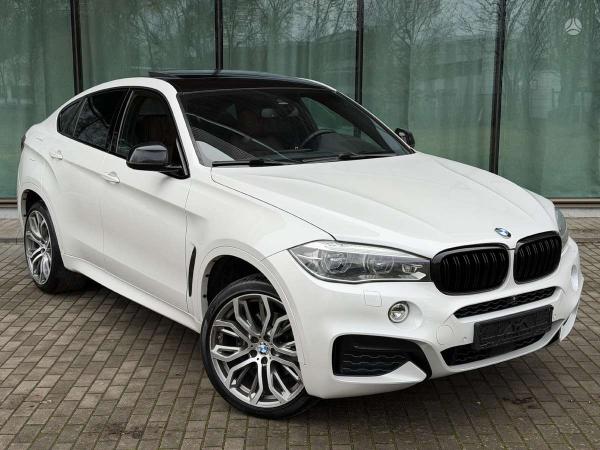White BMW X6 2018 in Kaunas, with an engine capacity of 2.98 L and mileage of 224 thousand km for 20900 €, photo 8 on AUTOMOTO.COM.LV