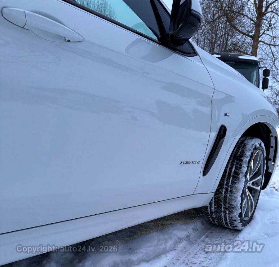 White BMW X6 2018 in Valmiera, with an engine capacity of 3.00 L and mileage of 158 thousand km for 37500 €, photo 7 on AUTOMOTO.COM.LV