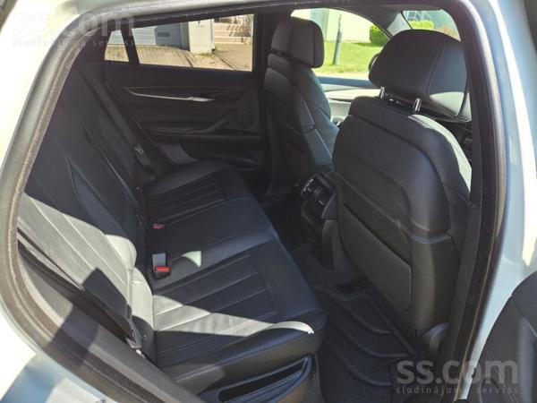 White BMW X6 2018 in Riga, with an engine capacity of 3.00 L and mileage of 99 thousand km for 33000 €, photo 10 on AUTOMOTO.COM.LV