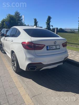 White BMW X6 2018 in Riga, with an engine capacity of 3.00 L and mileage of 220 thousand km for 22400 €, photo 5 on AUTOMOTO.COM.LV