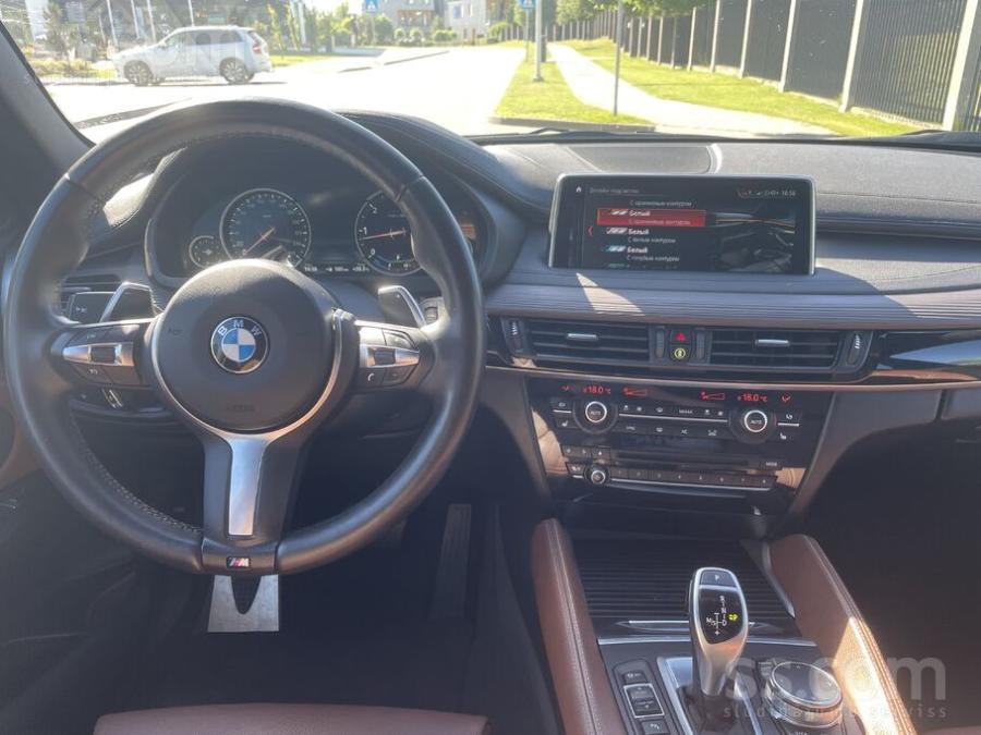 White BMW X6 2018 in Riga, with an engine capacity of 3.00 L and mileage of 220 thousand km for 22400 €, photo 6 on AUTOMOTO.COM.LV