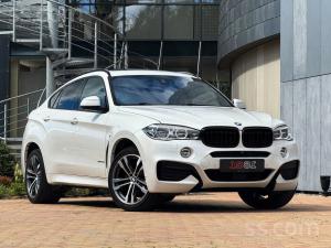 White BMW X6 2018 in Riga, with an engine capacity of 3.00 L and mileage of 232 thousand km for 25800 €, photo 4 on AUTOMOTO.COM.LV