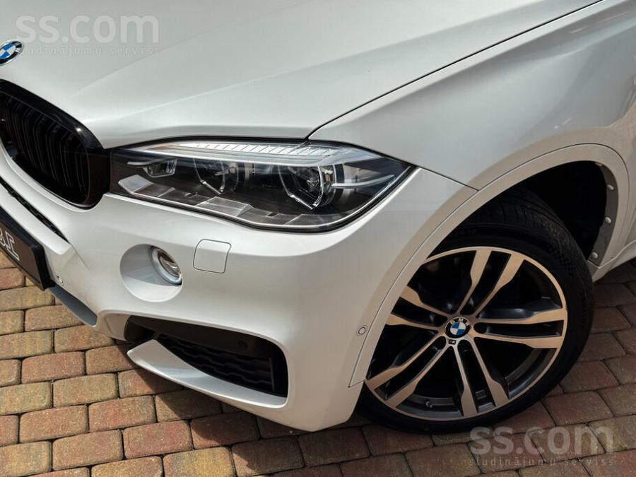 White BMW X6 2018 in Riga, with an engine capacity of 3.00 L and mileage of 232 thousand km for 25800 €, photo 36 on AUTOMOTO.COM.LV