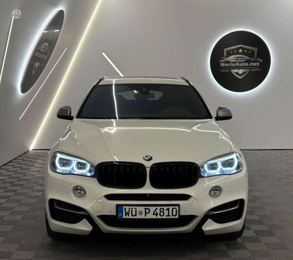 White BMW X6 2018 in Marijampole, with an engine capacity of 2.99 L and mileage of 233 thousand km for 26750 €, photo 9 on AUTOMOTO.COM.LV