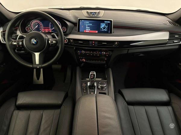 White BMW X6 2018 in Marijampole, with an engine capacity of 2.99 L and mileage of 233 thousand km for 25999 €, photo 6 on AUTOMOTO.COM.LV