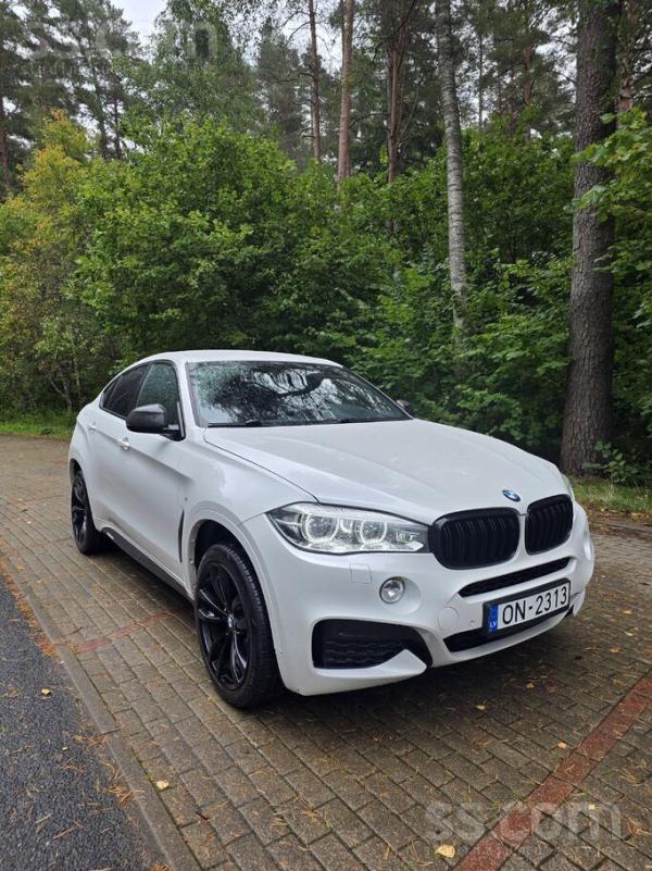 BMW X6 2018 in Riga on AUTOMOTO.COM.LV White BMW X6 2018 in Riga, with an engine capacity of 3.00 L and mileage of 210 thousand km for 20750 €, photo 8 on AUTOMOTO.COM.LV