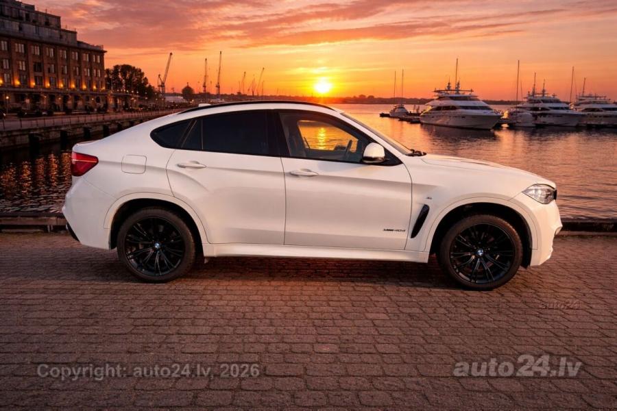 White BMW X6 2019 in Tallinn, with an engine capacity of 2.99 L and mileage of 170 thousand km for 34900 €, photo 4 on AUTOMOTO.COM.LV