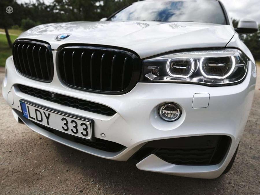 Белый БМВ Х6 2019 в Вильнюс, объемом двигателя 2.99 л и пробегом 98 тыс. км за 33900 €, фото 5 на AUTOMOTO.COM.LV