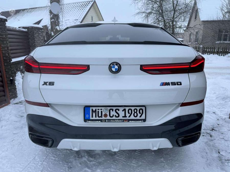 Balts BMW X6 2020 Viļņa, ar dzinēja tilpumu 2.99 L un nobraukumu 100 tūkst. km par 51850 €, foto 6 vietnē AUTOMOTO.COM.LV