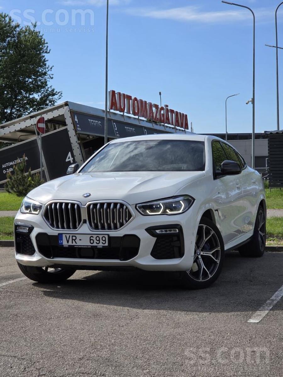 Balts BMW X6 2020 Rīga, ar dzinēja tilpumu 3.00 L un nobraukumu 65 tūkst. km par 54500 €, foto 1 vietnē AUTOMOTO.COM.LV