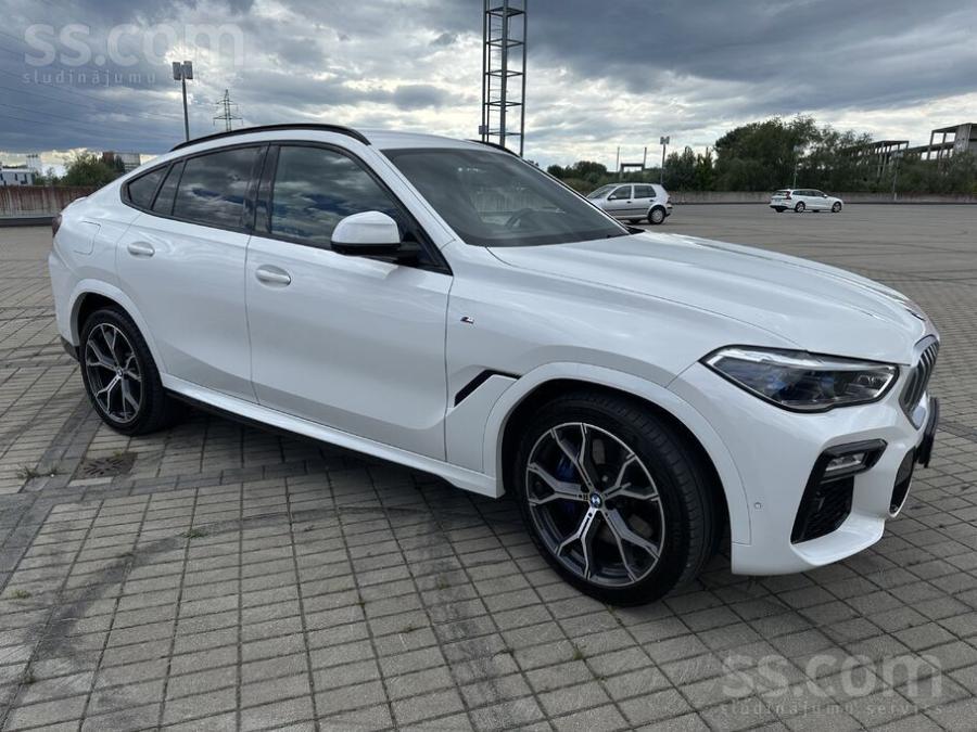 Белый БМВ Х6 2020 в Рига, объемом двигателя 3.00 л и пробегом 99 тыс. км за 56900 €, фото 6 на AUTOMOTO.COM.LV
