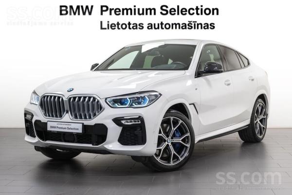 Balts BMW X6 2021 Rīga, ar dzinēja tilpumu 3.00 L un nobraukumu 65 tūkst. km par 55500 €, foto  vietnē AUTOMOTO.COM.LV