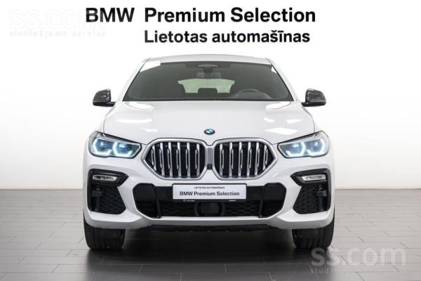 White BMW X6 2021 in Riga, with an engine capacity of 3.00 L and mileage of 65 thousand km for 55500 €, photo 6 on AUTOMOTO.COM.LV