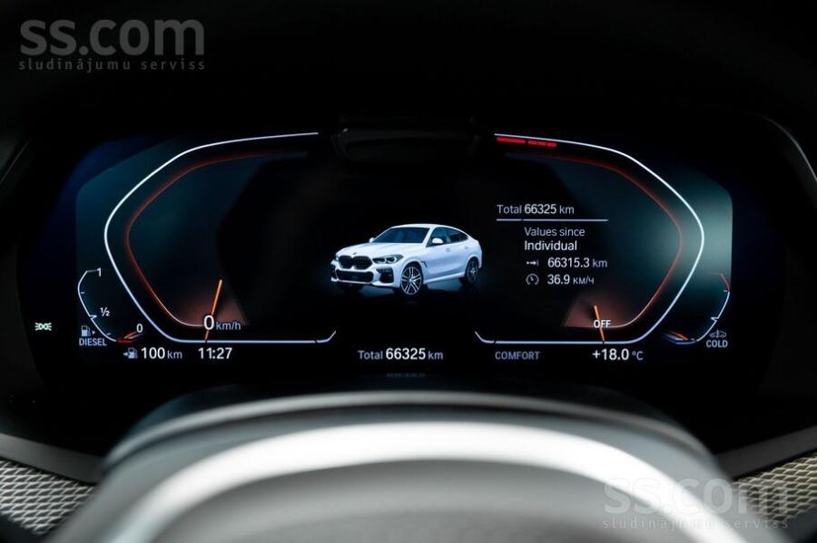 Balts BMW X6 2021 Rīga, ar dzinēja tilpumu 3.00 L un nobraukumu 65 tūkst. km par 55500 €, foto 8 vietnē AUTOMOTO.COM.LV