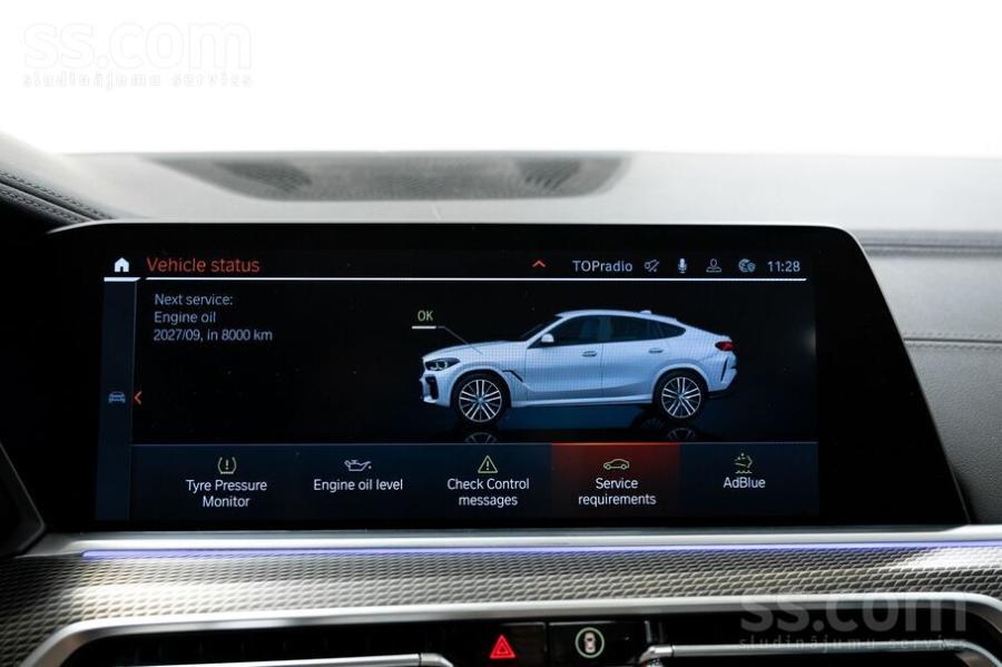 Balts BMW X6 2021 Rīga, ar dzinēja tilpumu 3.00 L un nobraukumu 65 tūkst. km par 55500 €, foto 11 vietnē AUTOMOTO.COM.LV