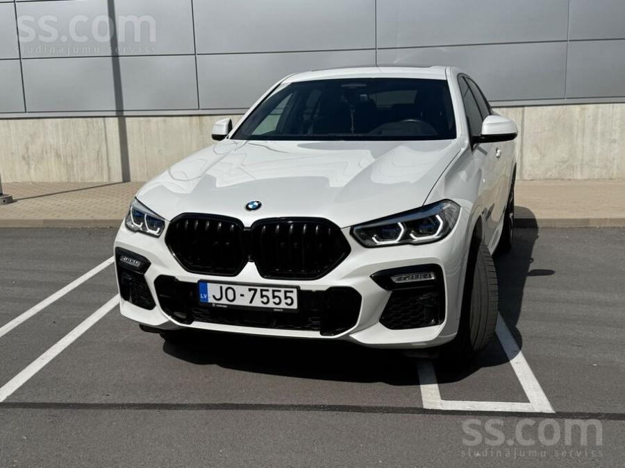 Белый БМВ Х6 2021 в Рига, объемом двигателя 3.00 л и пробегом 46 тыс. км за 60500 €, фото 3 на AUTOMOTO.COM.LV