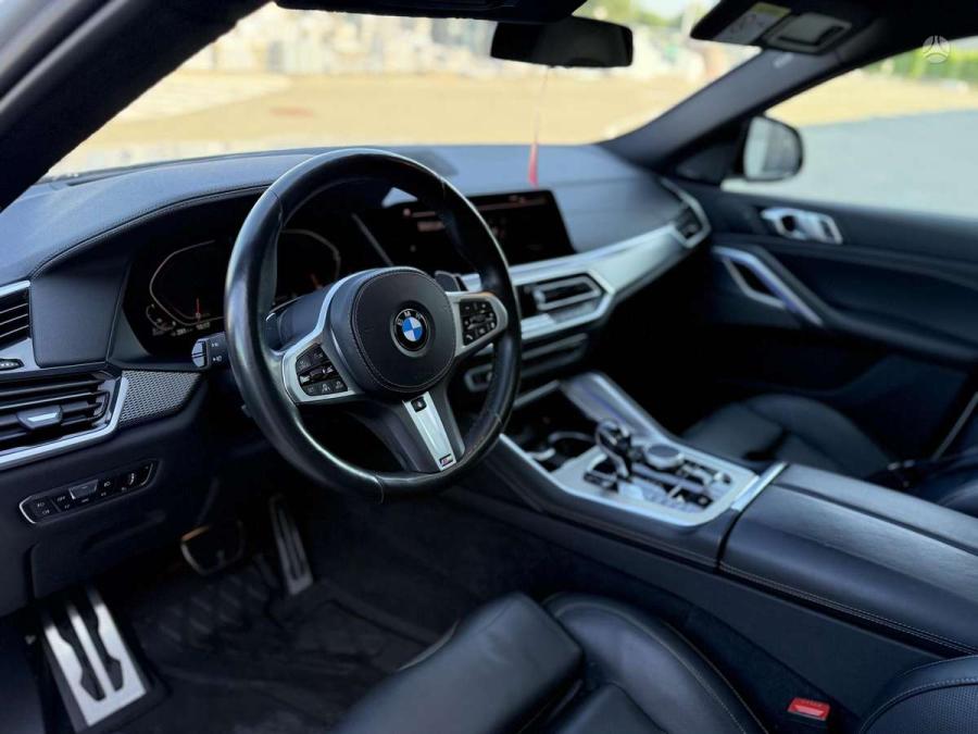 White BMW X6 2021 in Kaunas, with an engine capacity of 2.99 L and mileage of 64 thousand km for 54999 €, photo 12 on AUTOMOTO.COM.LV