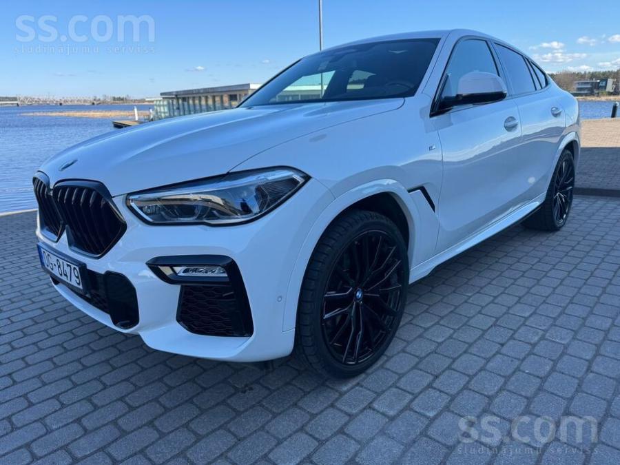 Balts BMW X6 2021 Rīga, ar dzinēja tilpumu 3.00 L un nobraukumu 47 tūkst. km par 56000 €, foto 1 vietnē AUTOMOTO.COM.LV