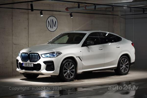 White BMW X6 2022 in Tallinn, with an engine capacity of 3.00 L and mileage of 81 thousand km for 64990 €, photo 1 on AUTOMOTO.COM.LV